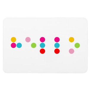 Braille Magnets | Zazzle UK