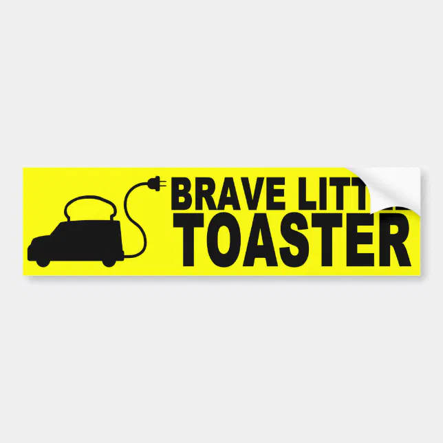 Brave Little Toaster Bumper Sticker | Zazzle