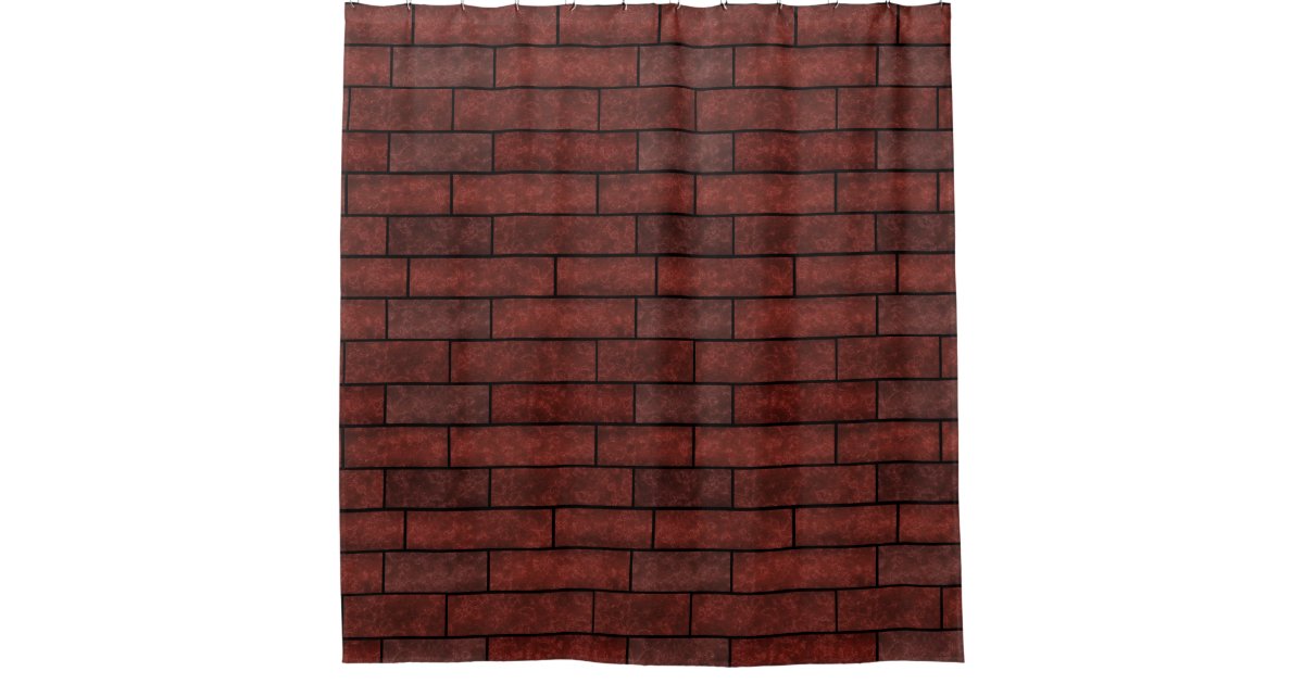 Brick wall , brick shower curtain | Zazzle