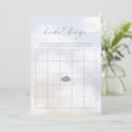 Bridal Bingo Cloud 9 Bridal Shower Game Invitation | Zazzle