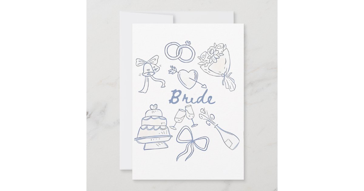 Bride Engagement Wedding Couples Husband Wife Invitation | Zazzle