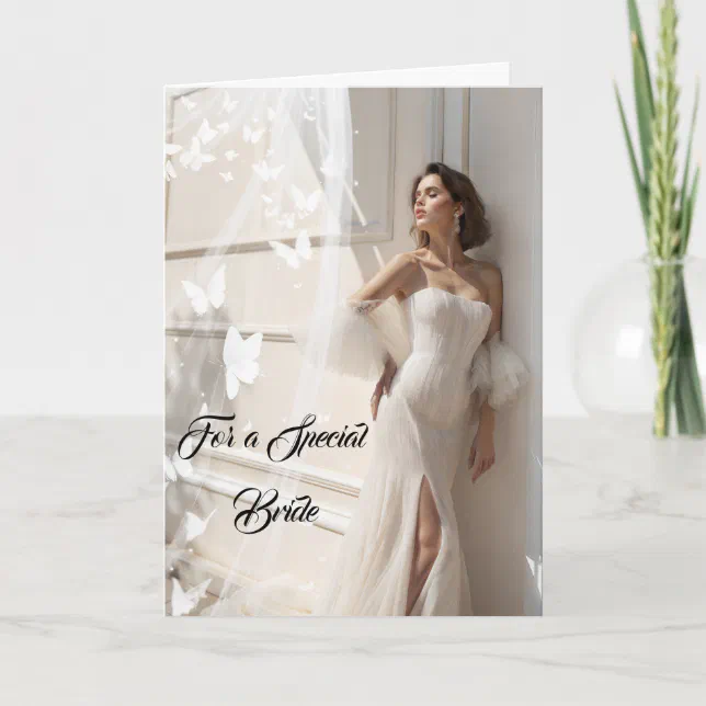 Bride Wedding Card | Zazzle