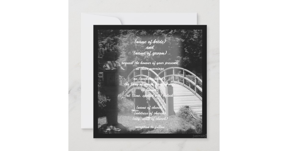 bridge invitation | Zazzle