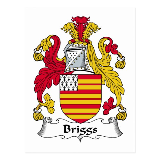 Briggs Family Crest Postcard | Zazzle.co.uk