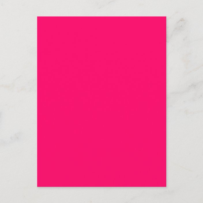 Bright Fluorescent Hot Pink Neon Postcard | Zazzle.co.uk