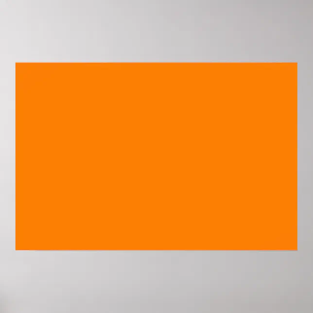 bright orange DIY custom background template Poster | Zazzle