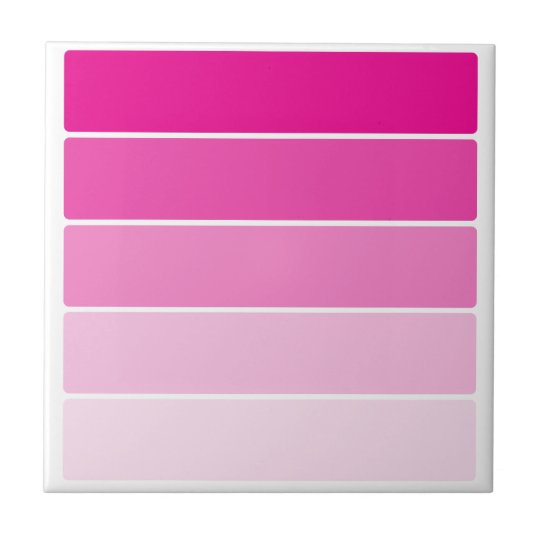 Bright Pink Paint Samples Tile | Zazzle.co.uk