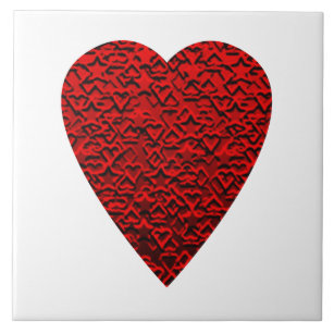 Heart Shaped Decorative Ceramic Tiles | Zazzle.co.uk