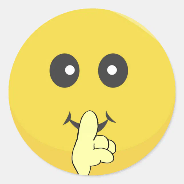 Bright Yellow Happy Smiling Face Classic Round Sticker | Zazzle