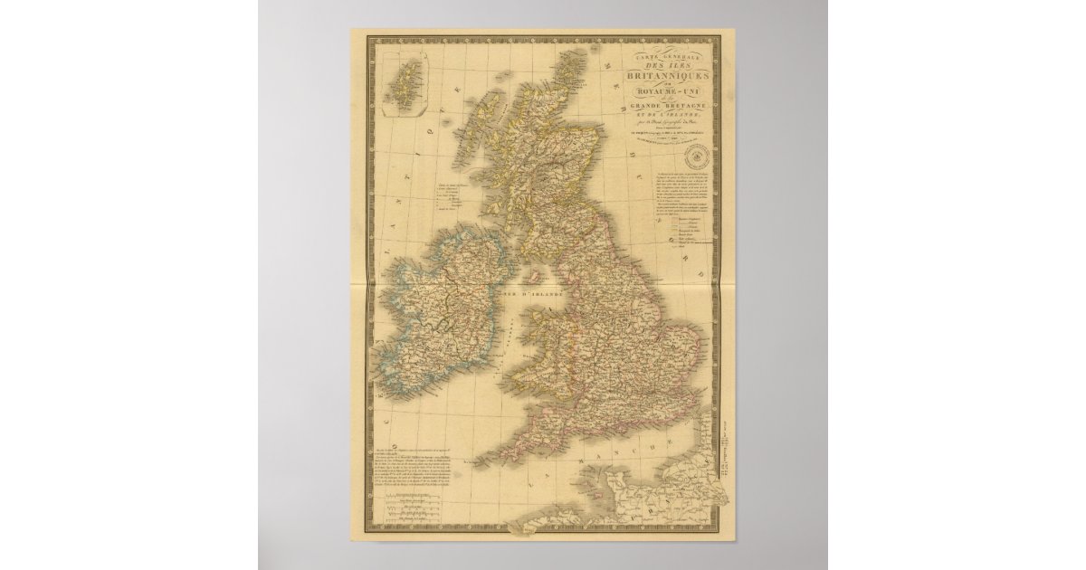 British Isles Map Poster | Zazzle