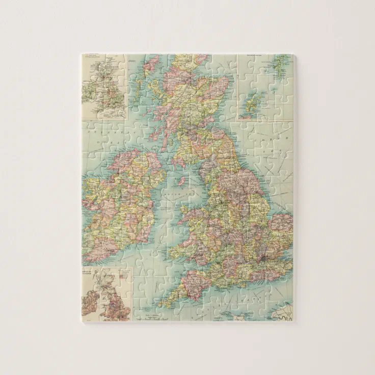 British Isles political map Jigsaw Puzzle | Zazzle