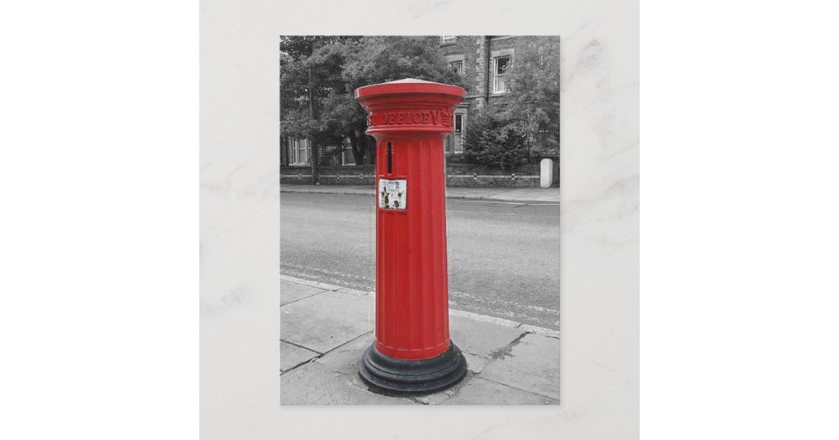 British Victorian Pillar Box Postcard | Zazzle