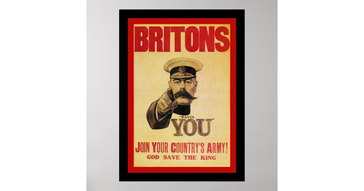 Britons ~ Join Your Country's Army! Poster | Zazzle