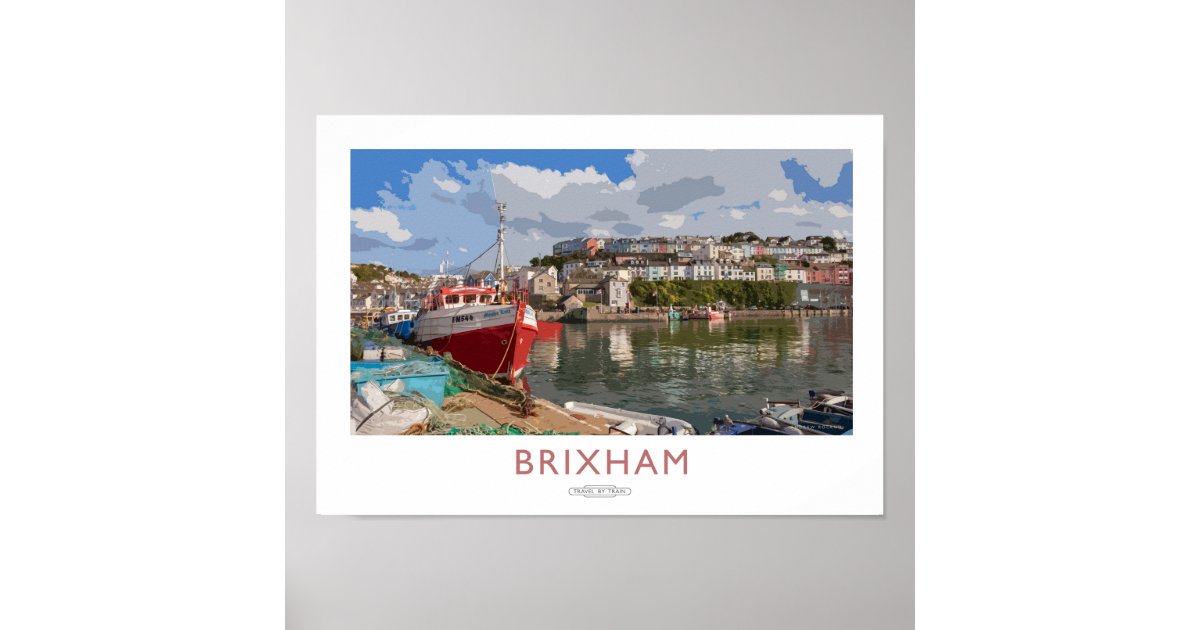 Brixham Railway Poster | Zazzle