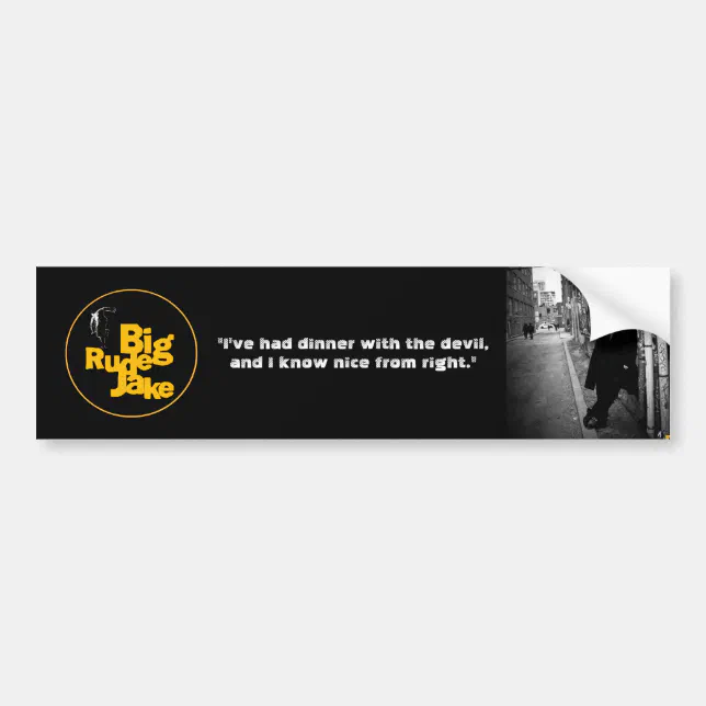 BRJ "Dinner with the Devil" Bumper Sticker | Zazzle