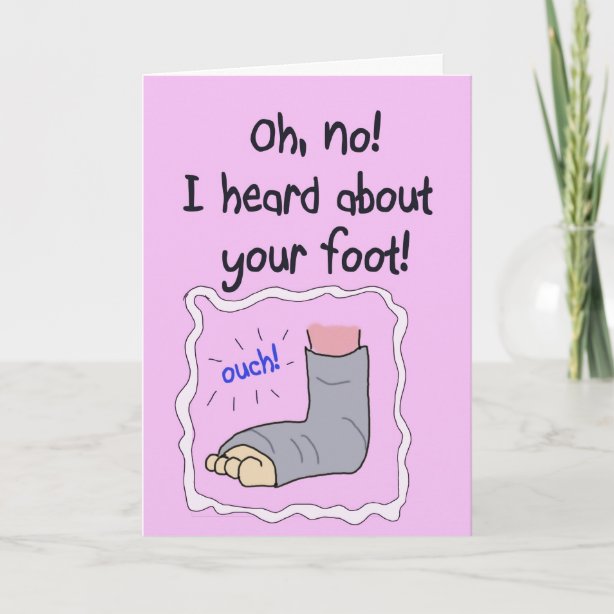 Broken Ankle Cards | Zazzle UK