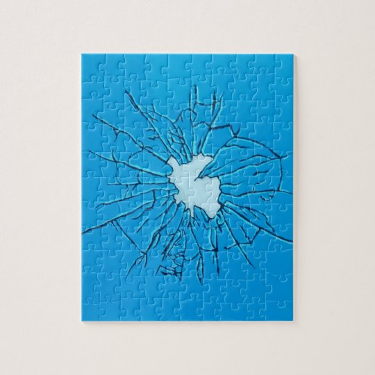Broken Glass Painting Jigsaw Puzzle | Zazzle.co.uk