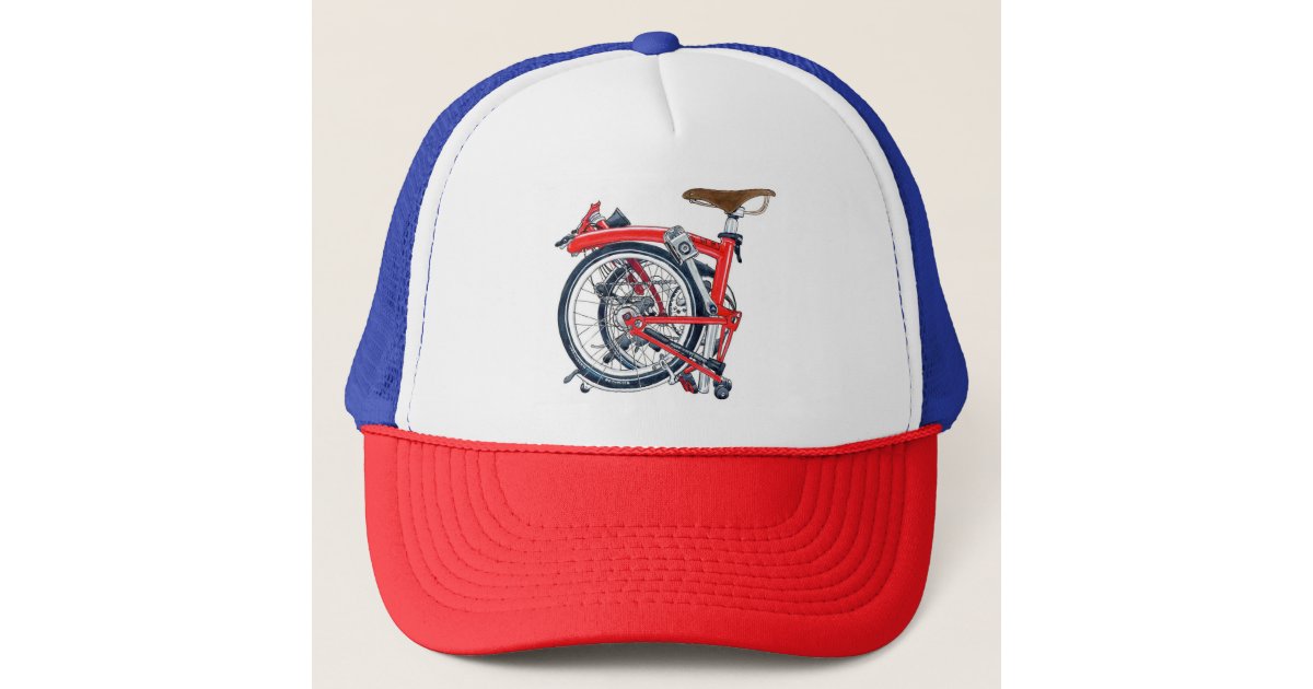 Brompton Bike Retro Cap (Trucker Hat) | Zazzle