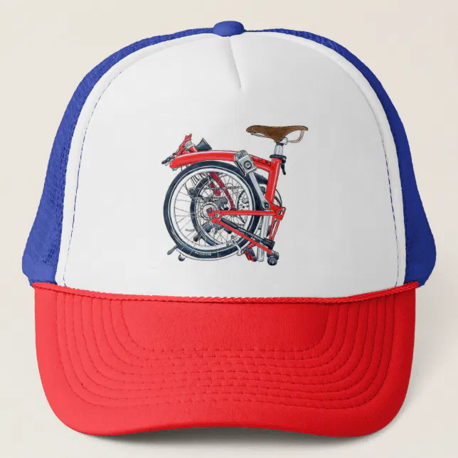 Brompton Bike Retro Cap (Trucker Hat) | Zazzle