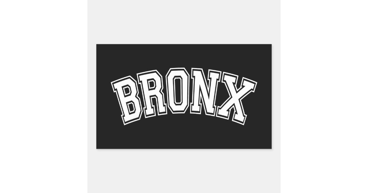 BRONX RECTANGULAR STICKER | Zazzle