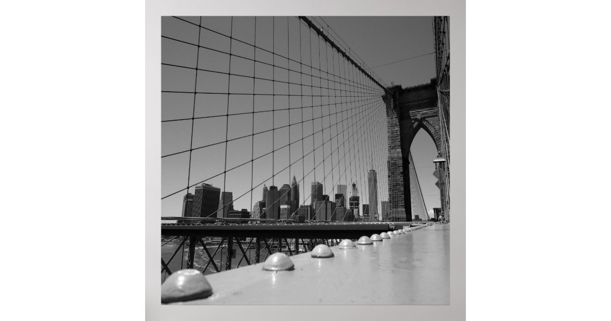Brooklyn bridge poster | Zazzle