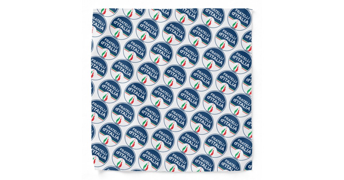 Brothers of Italy Italian Fratelli d'Italia FdI Bandana | Zazzle