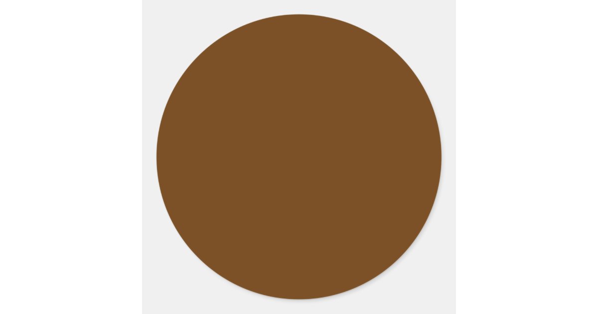 Brown 663300 classic round sticker | Zazzle