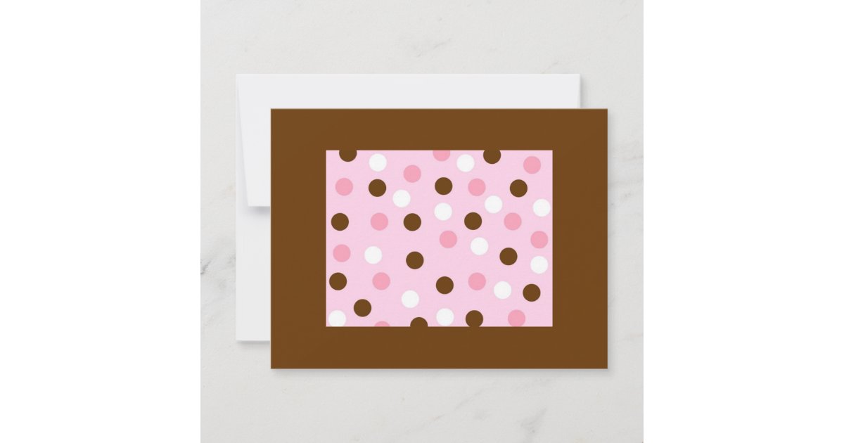 Brown & Pink Polka Dots | Zazzle