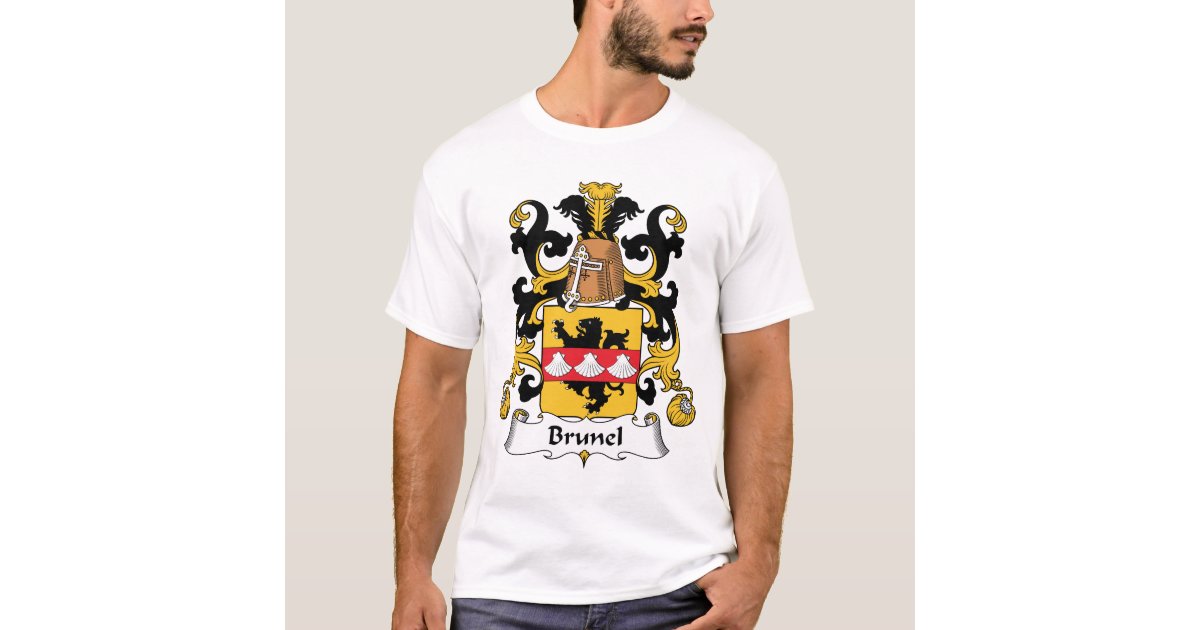 Brunel Family Crest T-Shirt | Zazzle