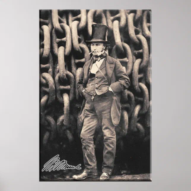 BRUNEL Isambard Kingdom Brunel Engineer Genius Poster | Zazzle