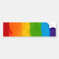 brush painted watercolor rainbow bumper sticker | Zazzle
