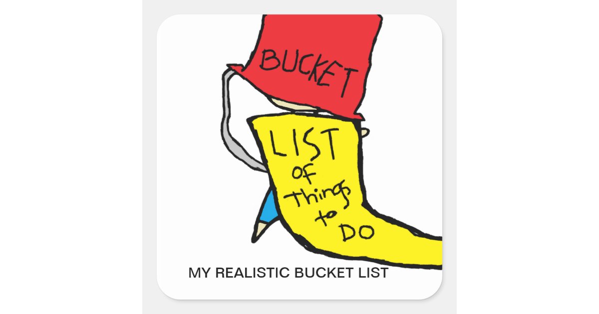 BUCKET LIST STICKERS | Zazzle