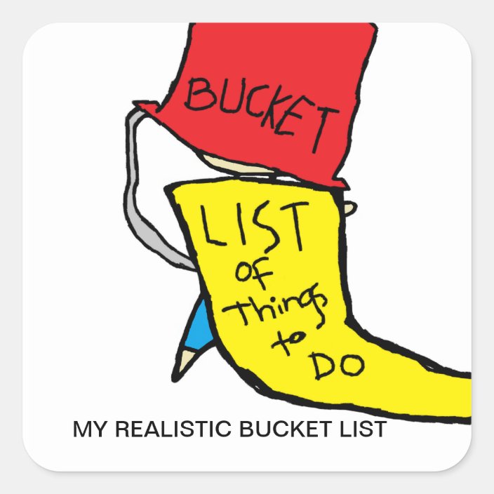 BUCKET LIST STICKERS | Zazzle.co.uk