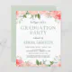 Budget Girly Graduation Sage Floral Invitation | Zazzle
