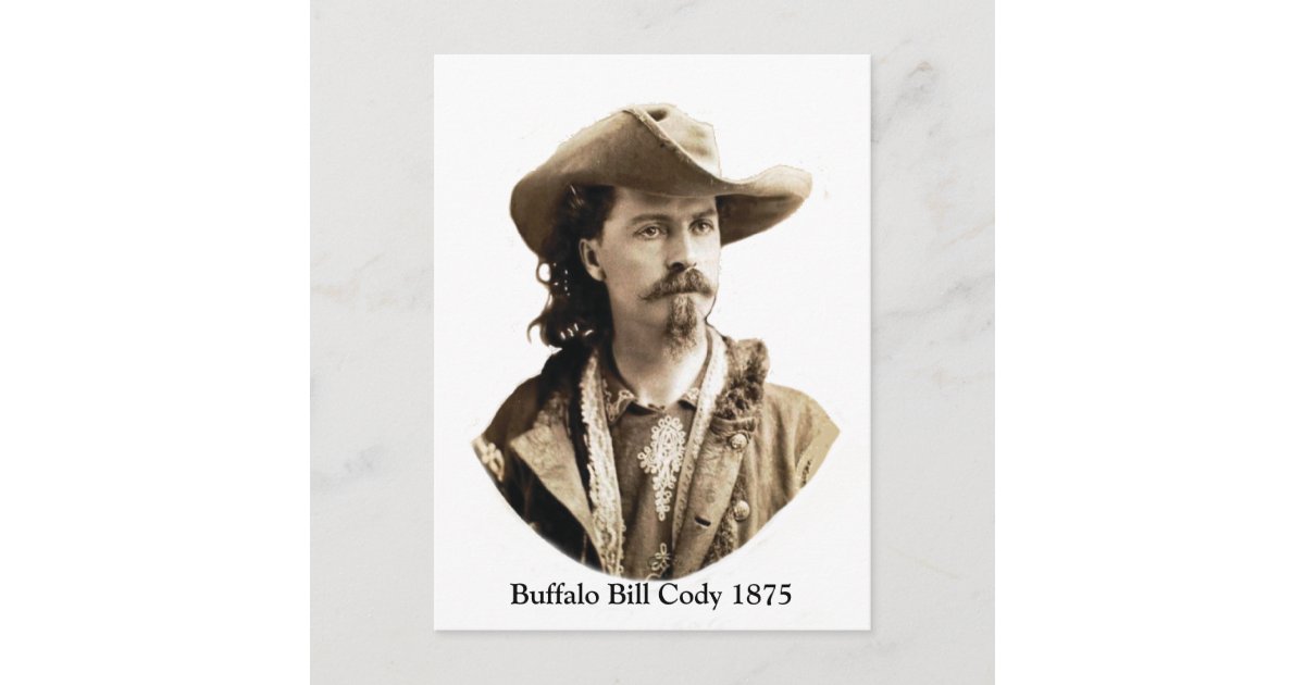 Buffalo Bill Cody 1875 Postcard | Zazzle