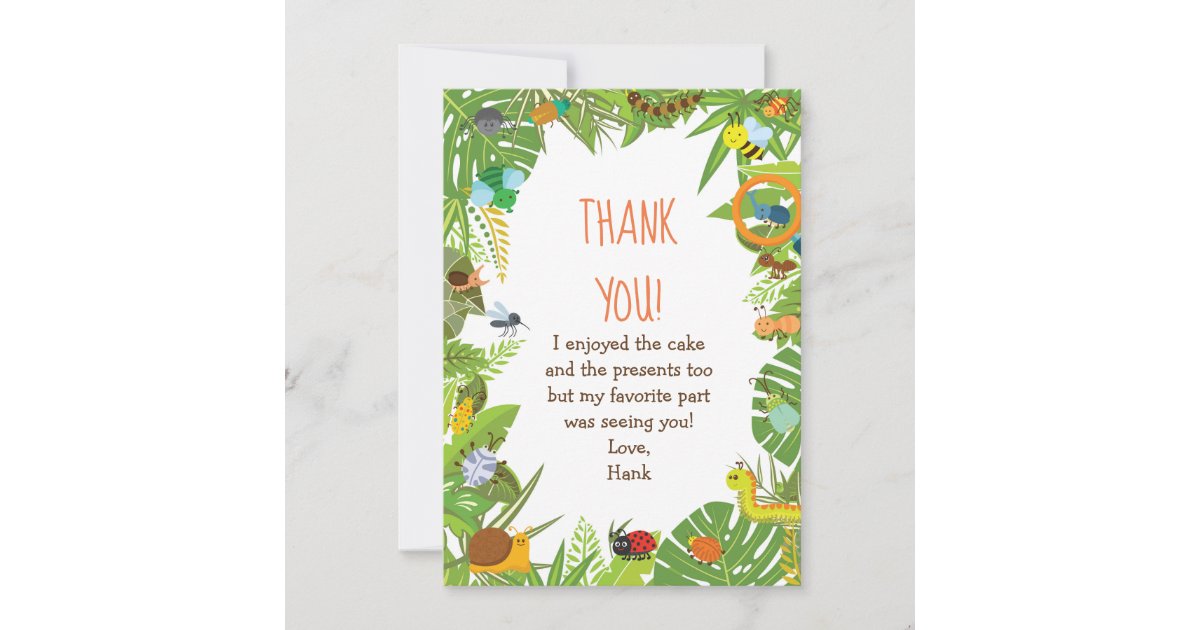 Bug Insect Thank You Cards | Zazzle