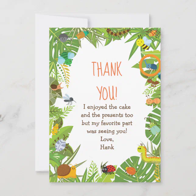 Bug Insect Thank You Cards | Zazzle
