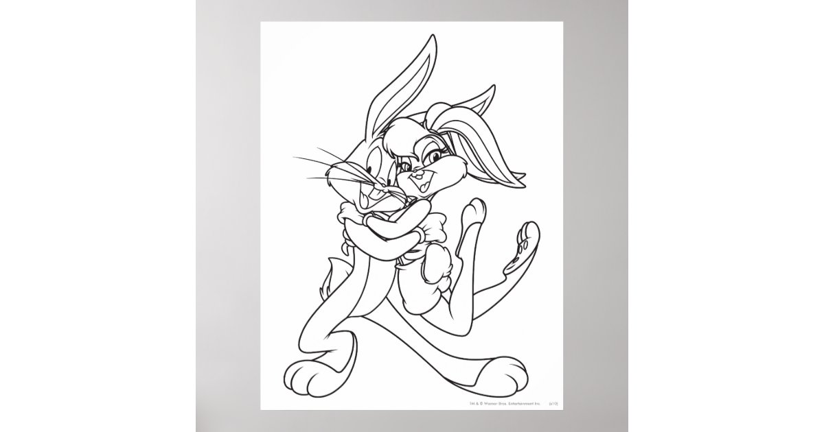 BUGS BUNNY™ and Lola Bunny Poster | Zazzle