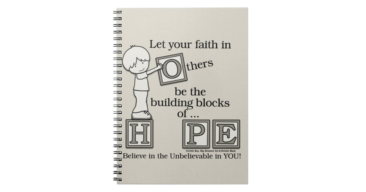 Building Blocks of HOPE Notebook | Zazzle
