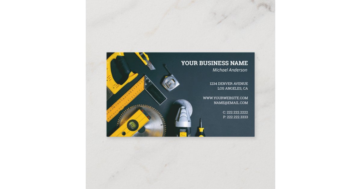 Building Construction Service Business Card | Zazzle.co.uk