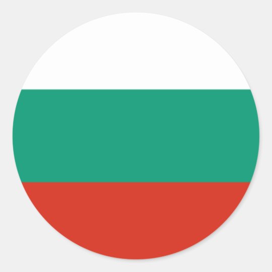 Bulgarian Flag, Flag of Bulgaria Classic Round Sticker | Zazzle.co.uk