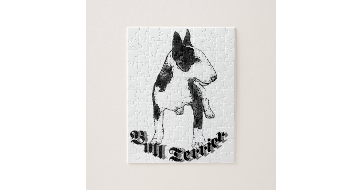 Bull Terrier dog Jigsaw Puzzle | Zazzle