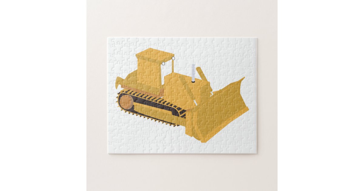 Bulldozer Construction Truck Jigsaw Puzzle | Zazzle