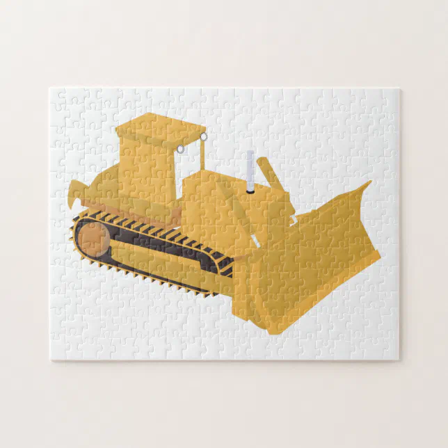 Bulldozer Construction Truck Jigsaw Puzzle | Zazzle