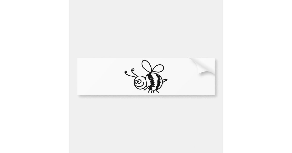 Bumble Bee Bumper Sticker | Zazzle