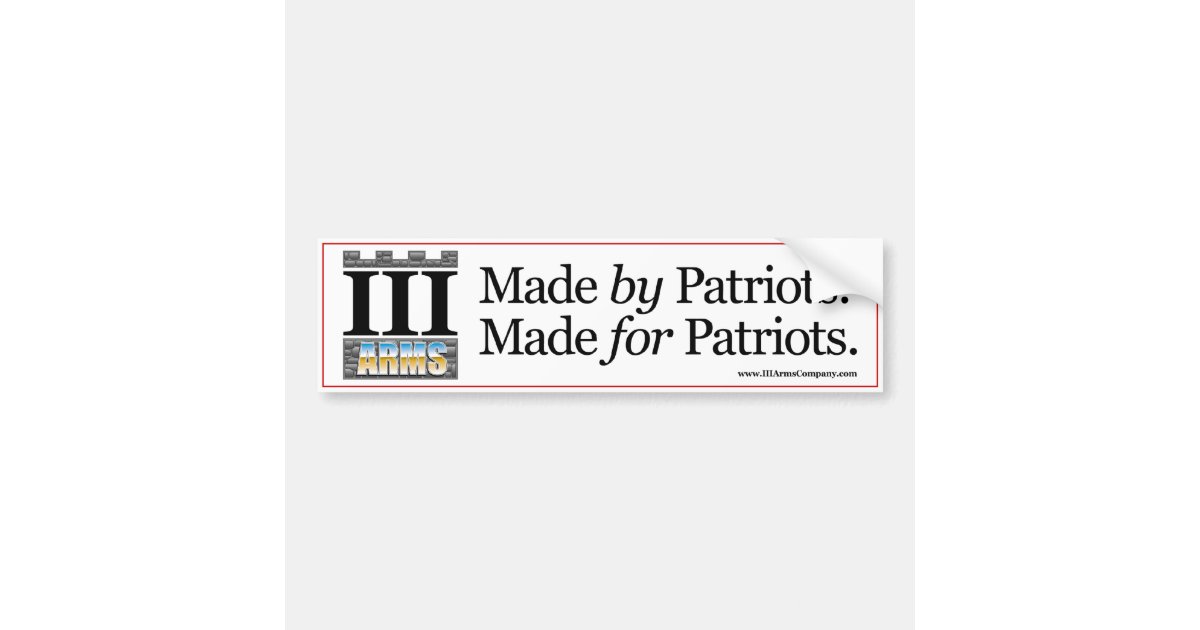 Bumpersticker - Chrome III Arms logo Bumper Sticker | Zazzle