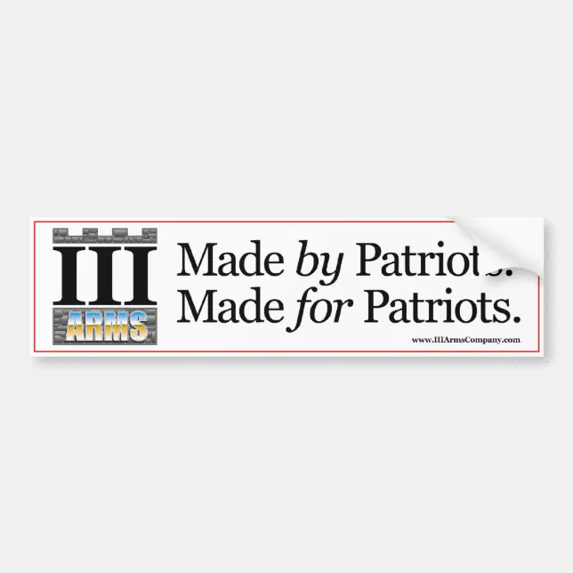 Bumpersticker - Chrome III Arms logo Bumper Sticker | Zazzle