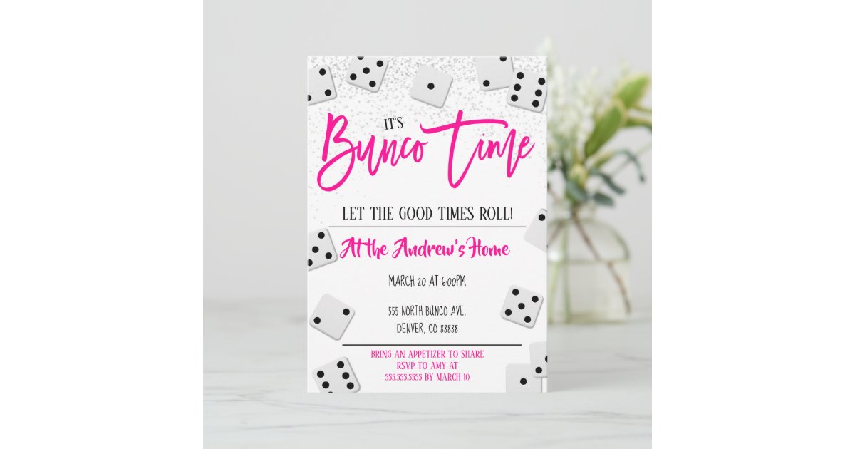 Bunco Party Invitation | Zazzle