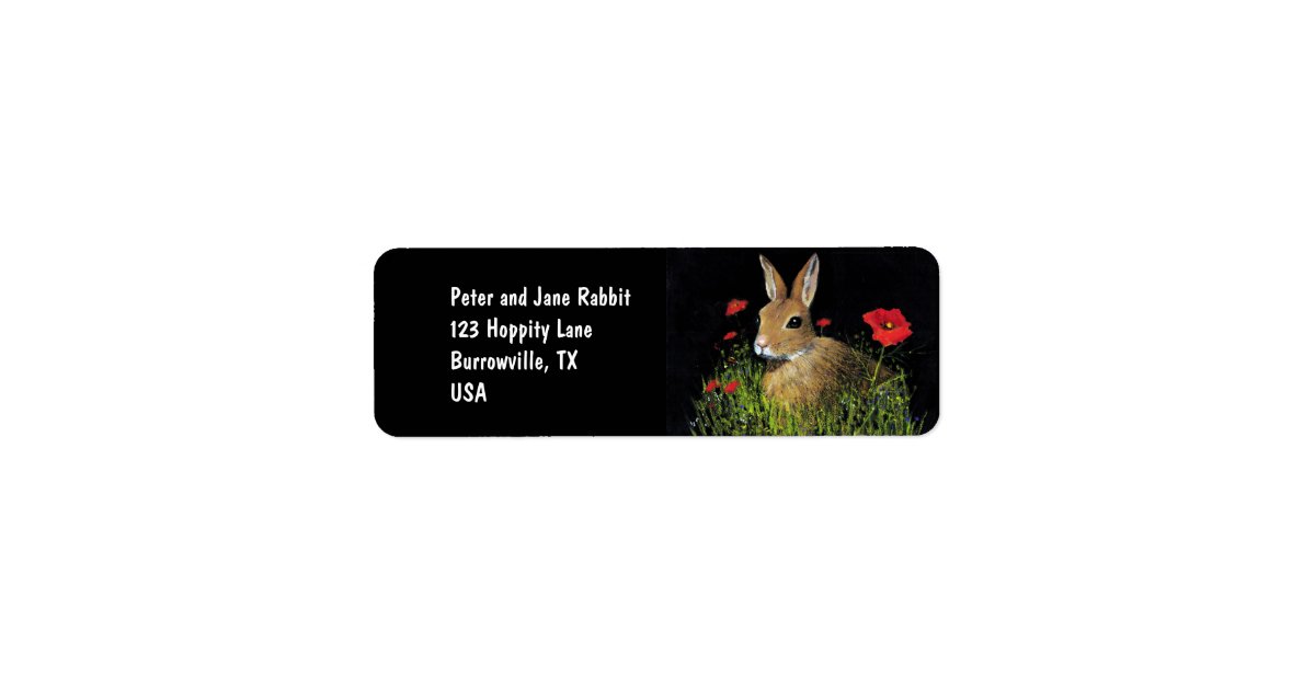 Bunny Rabbit Address Labels | Zazzle