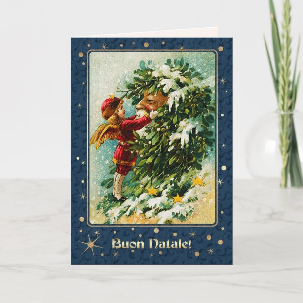 Buon Natale Italian Christmas Cards | Zazzle UK